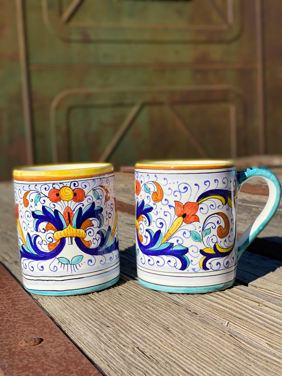 Deruta Mug "Deruta Pattern" 16oz – Figone Olive Oil